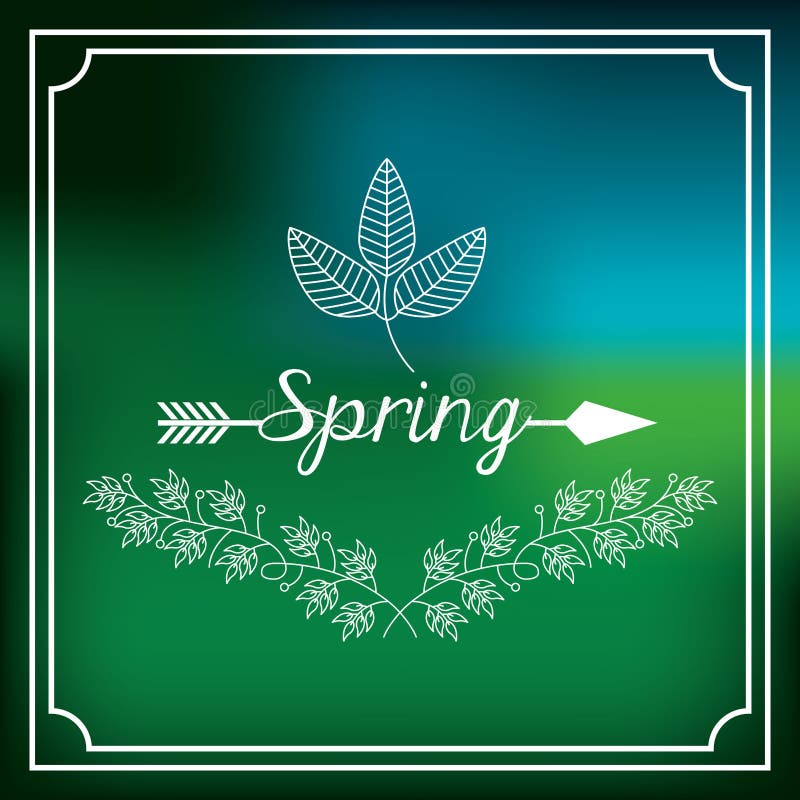 Spring season design stock illustration. Illustration of arrow - 66689109