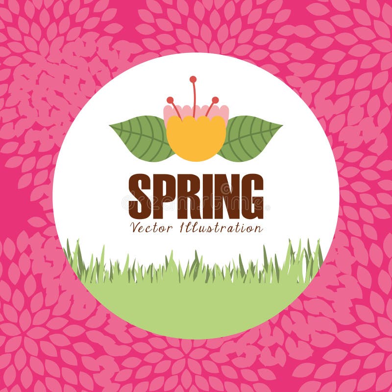 Spring season design stock illustration. Illustration of flowers - 66689471