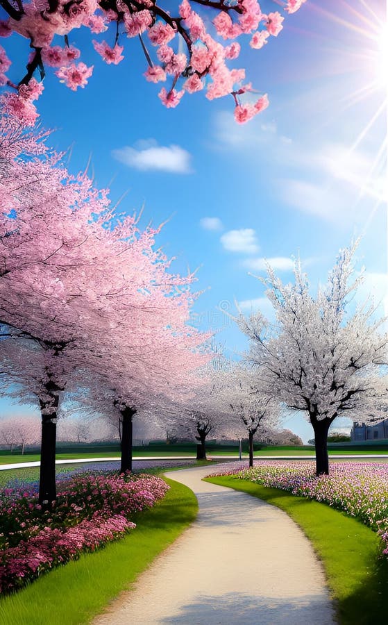 Spring Season Illustration Artificial Intelligence Artwork Generated ...