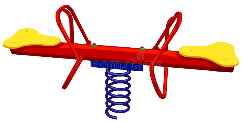 Illustration of seesaw stock vector. Illustration of kindergarten ...