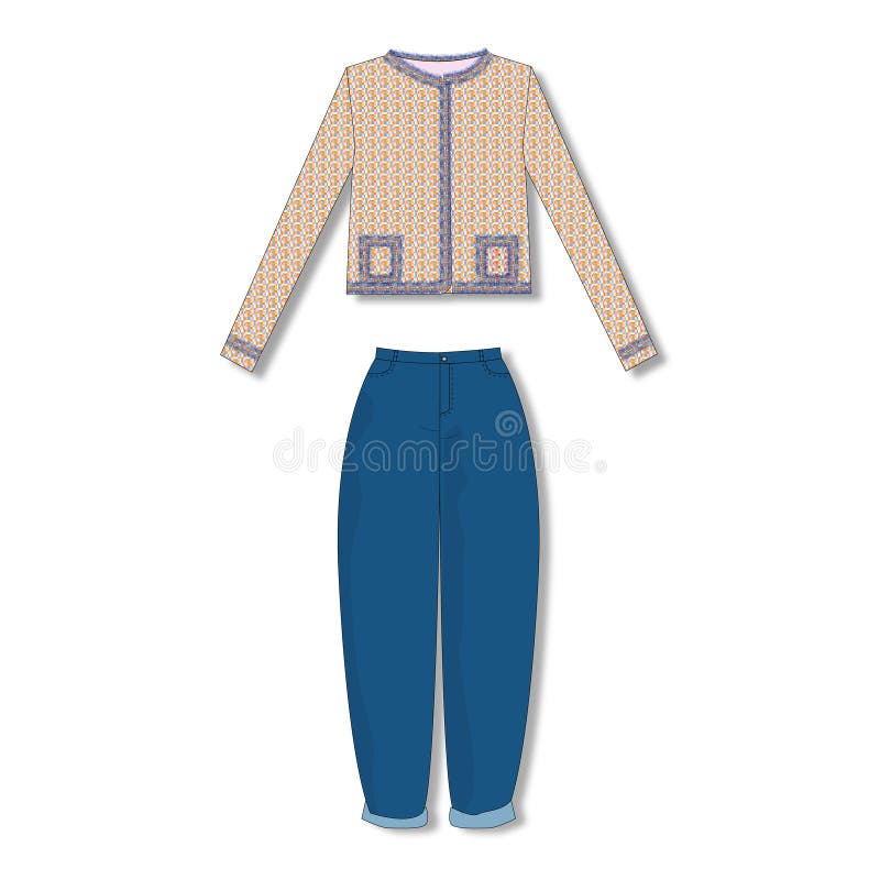 Chanel Jacket Stock Illustrations – 101 Chanel Jacket Stock ...