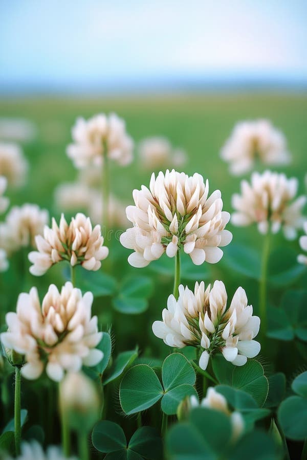 Spring Shamrocks in Bloom stock photo. Image of clovers - 371480452