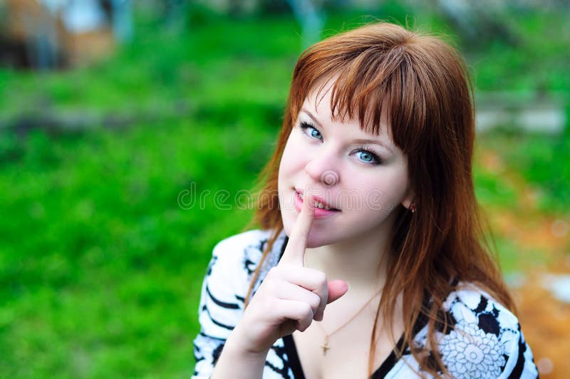 Spring shhh stock image. Image of hushed, quiet, mouth - 13894283