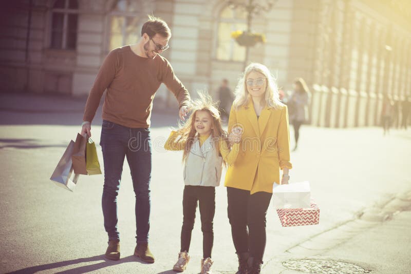Spring shopping stock image. Image of daughter, move - 146157427