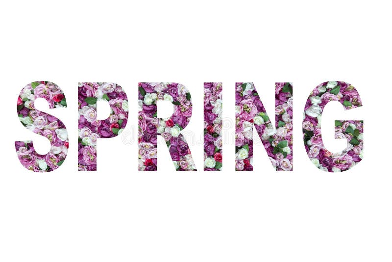 Spring sign with roses stock illustration. Illustration of carpet ...