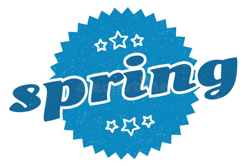 Spring Sign. Spring Vintage Retro Label Stock Vector - Illustration of ...