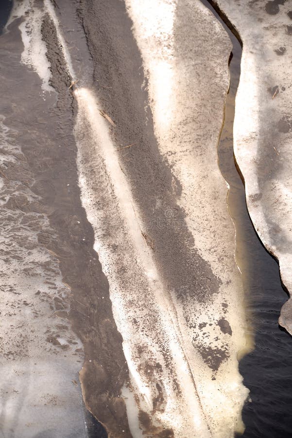 Spring Signs Ice Backgrounds Closeups Stock Photo - Image of landscape ...