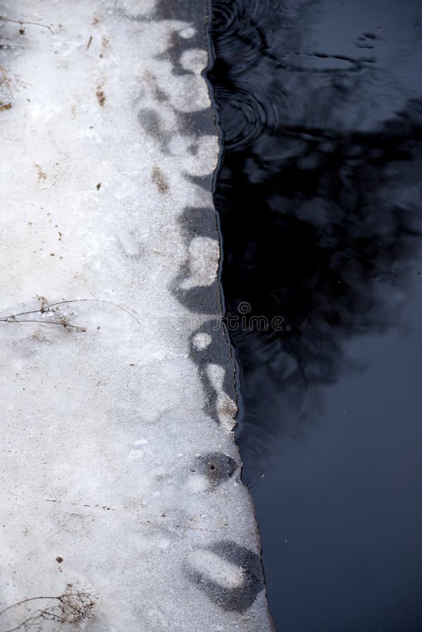 Spring Signs Ice Backgrounds Closeups Stock Image - Image of melting ...