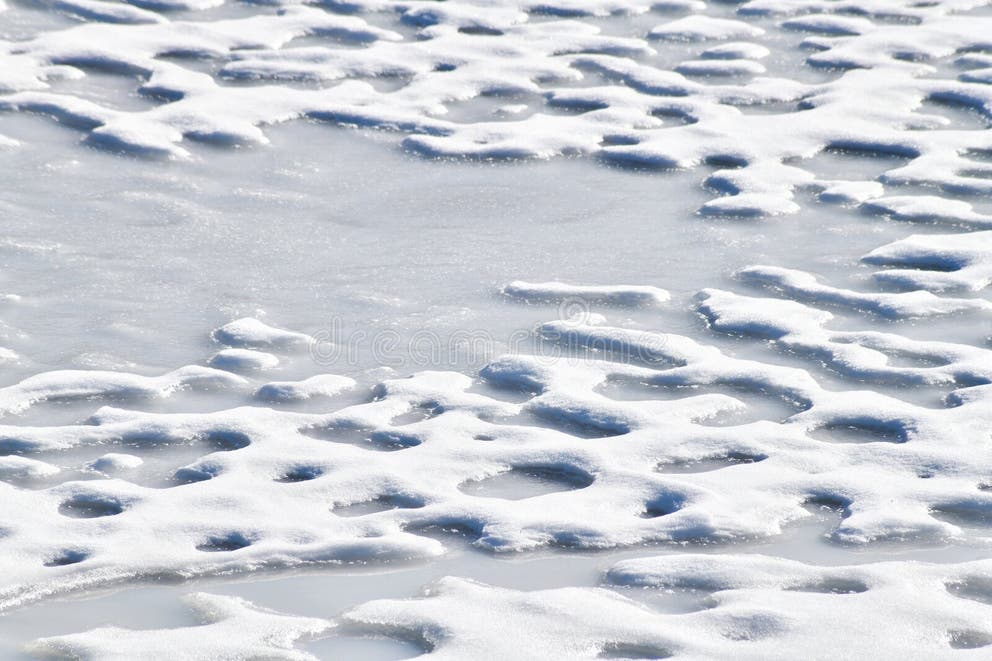 Spring Signs of Melting Snow Stock Photo - Image of white, landscape ...