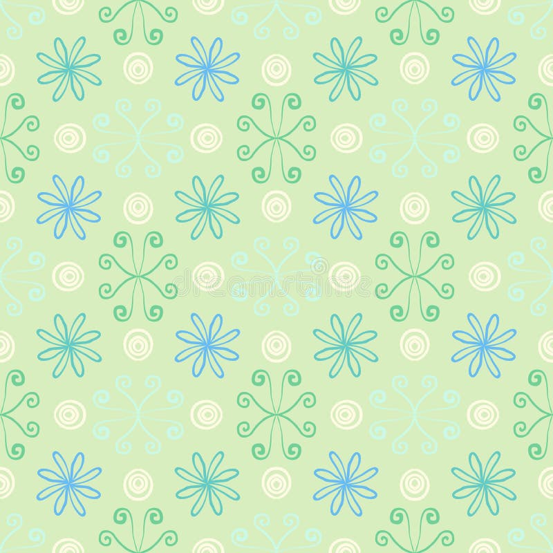 Spring Simple and Clean Pattern with Flowers Stock Vector ...