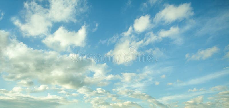 Spring Sky with Clouds Background Stock Photo - Image of view, soft ...