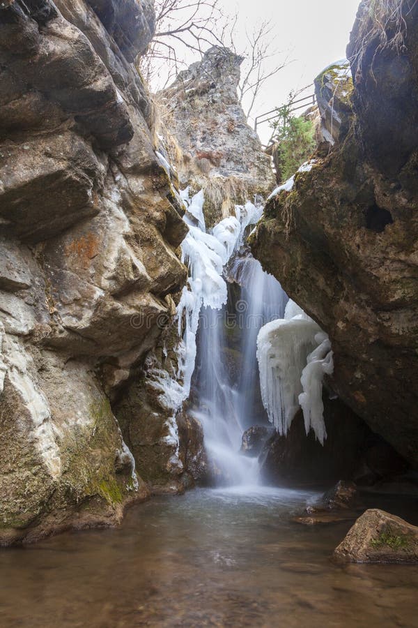 Spring, Snow on the Banks of a Mountain River, Forest and Mountains ...