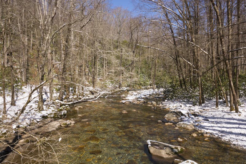 Spring Snow in the Mountains Stock Image - Image of pretty, nature ...