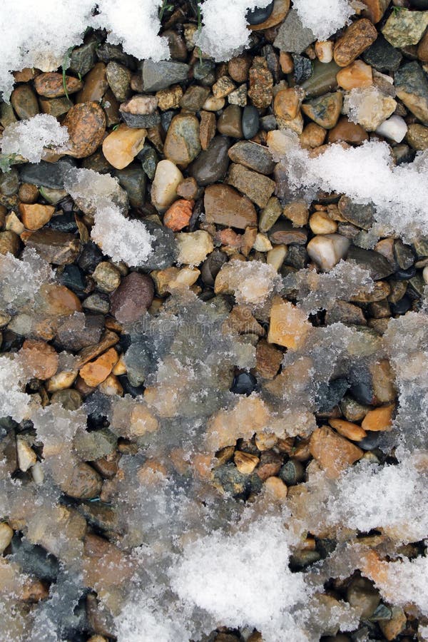 Spring Snow on the Rocks. Snow Patterns, Textured Stock Photo - Image ...