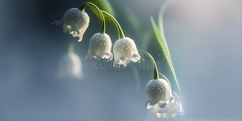 Spring Snowdrop Flowers in Spring Forest on Nature Background of Sun ...