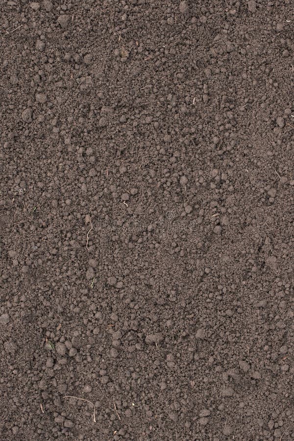 Loosened Soil As a Background. Brown Ground Surface Stock Image - Image ...
