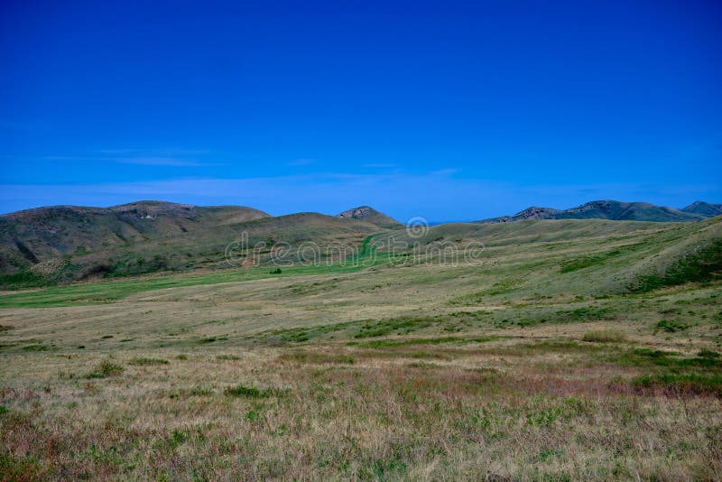 Spring South Ural Mountains Illuminated by the Sun Stock Photo - Image ...