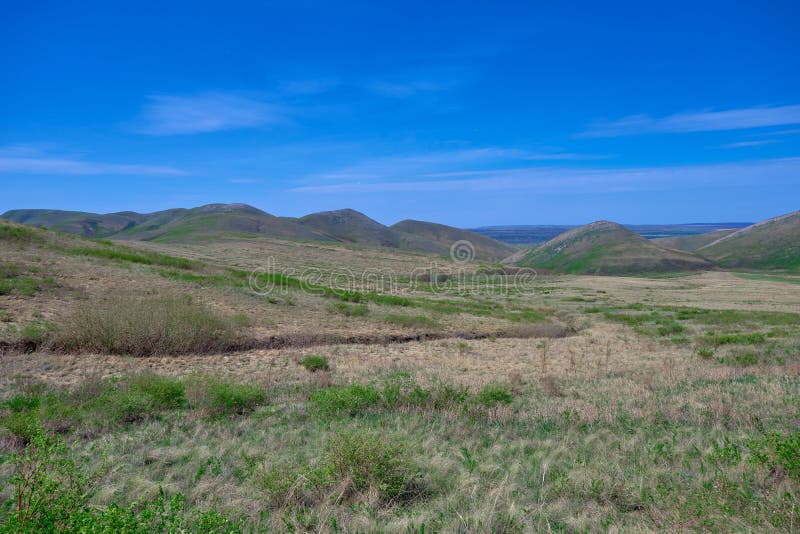Spring South Ural Mountains Illuminated by the Sun Stock Image - Image ...