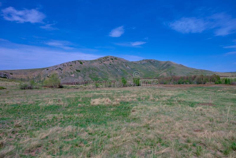 Spring South Ural Mountains Illuminated by the Sun Stock Image - Image ...