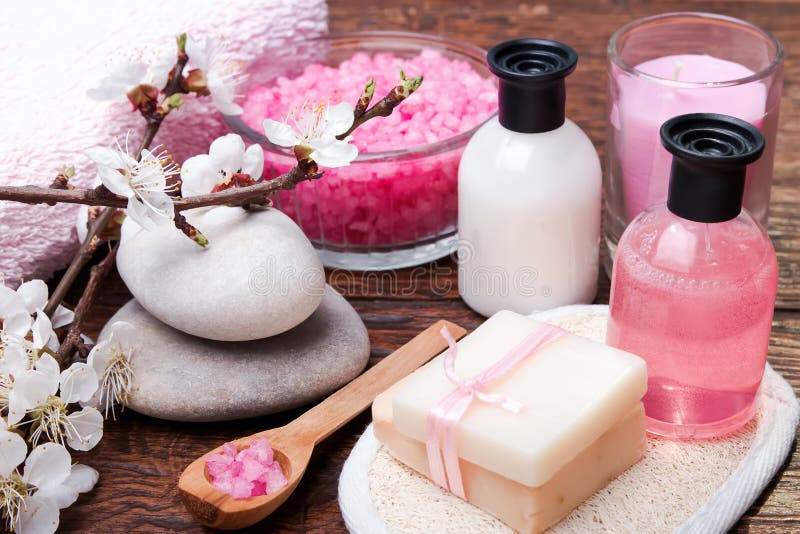 Spa products stock image. Image of artistic, bathroom - 12813485