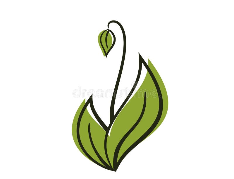 Spring Sprout with Bud. Planting and Nature Design Element. Vector ...