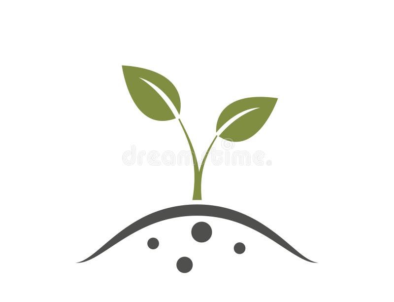 Spring Sprout Icon. Farming, Planting, Seedling and Growing Symbol ...