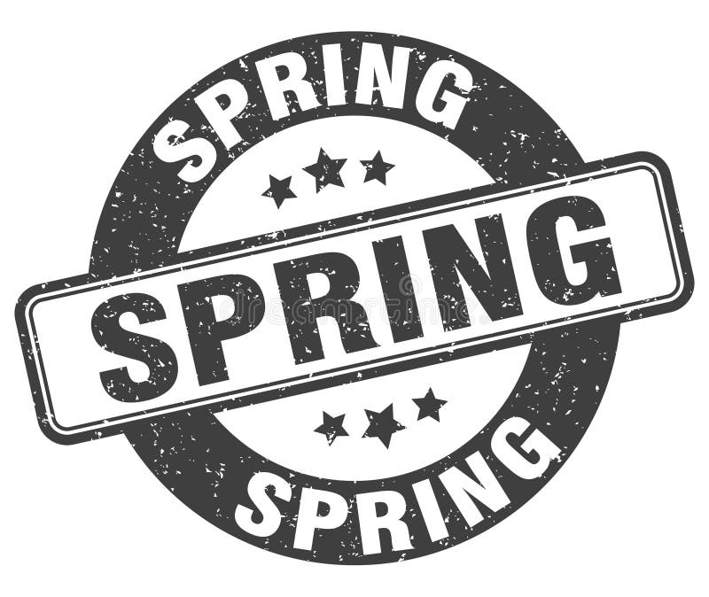 Spring Stamp. Spring Label. Round Grunge Sign Stock Vector ...