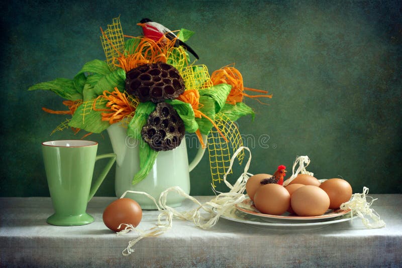 Spring still life stock photo. Image of ceramic, design - 13520124