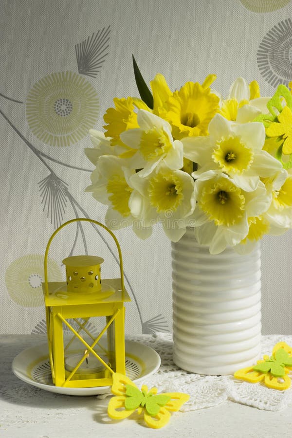 Spring still life stock image. Image of candlestick, fresh - 70074611