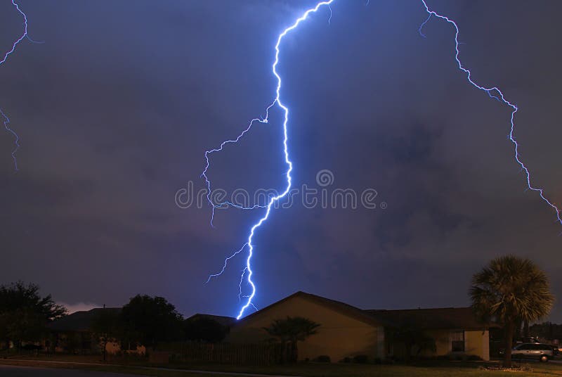Lightning stock photo. Image of thunderstorm, discharge - 1120752