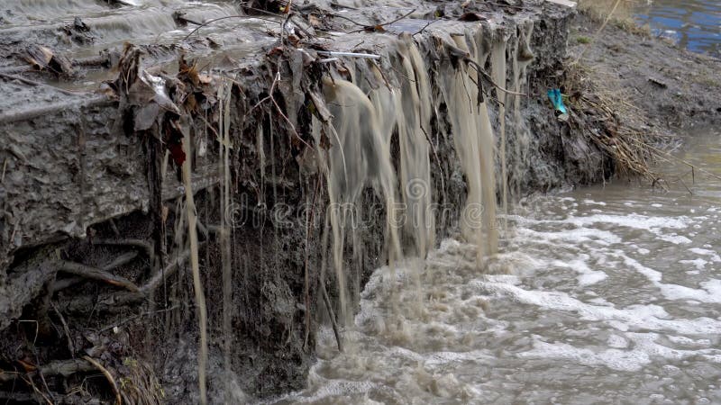 Waterfall pollution stock photo. Image of flowing, landscape - 11878364