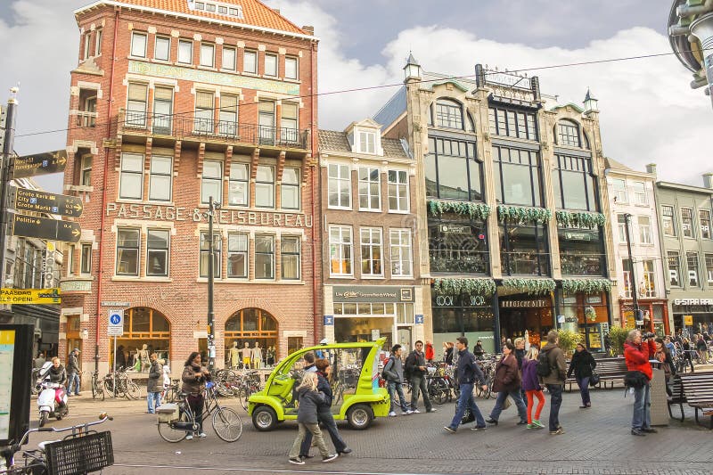 Spring on the Street in Hague. Netherlands Editorial Stock Image ...