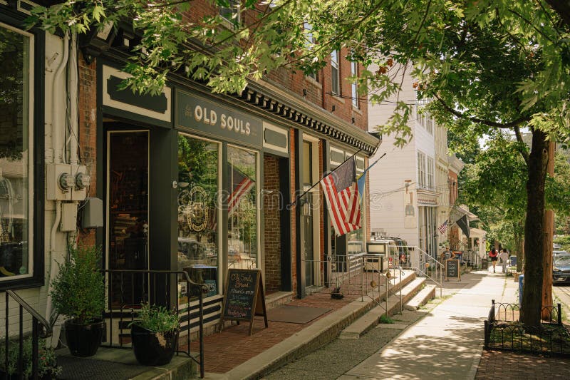 Spring Street Scene, Cold Spring, New York Editorial Photography ...