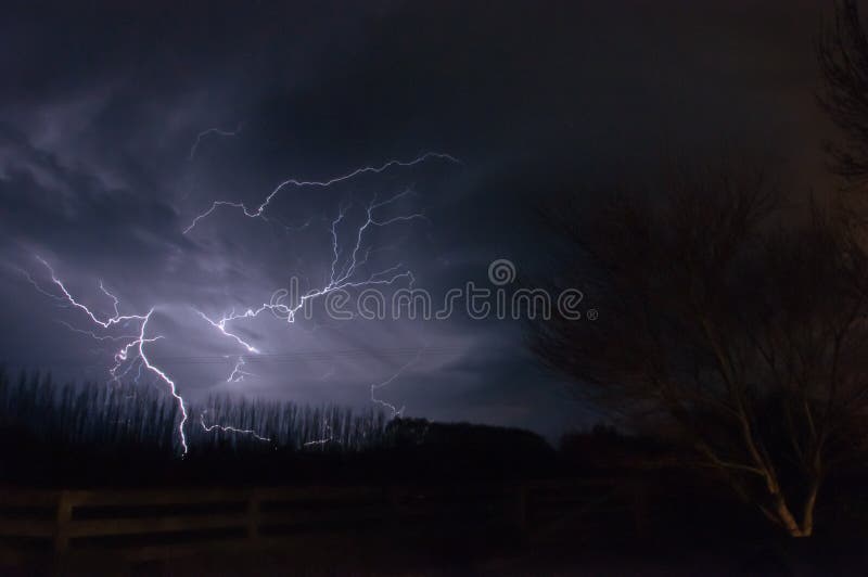 Spring Strom stock photo. Image of zealand, storm, electricity - 26477168