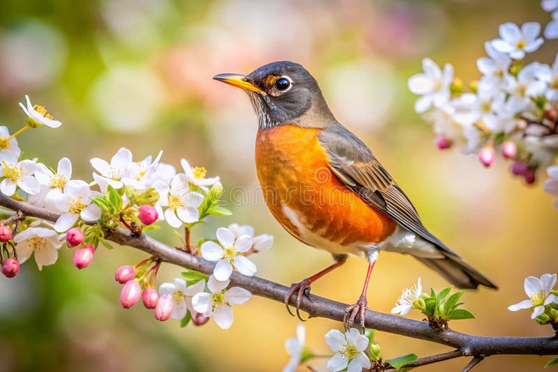 American Robin Poses Stock Illustrations – 6 American Robin Poses Stock ...