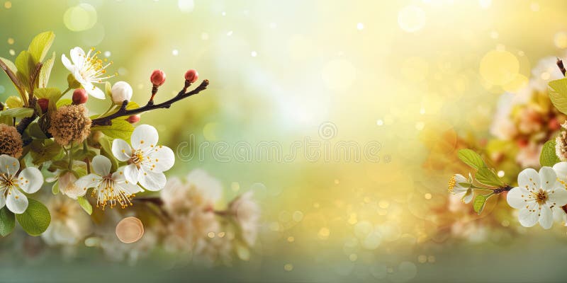 Spring and Summer Background with Copy Space. Stock Illustration ...