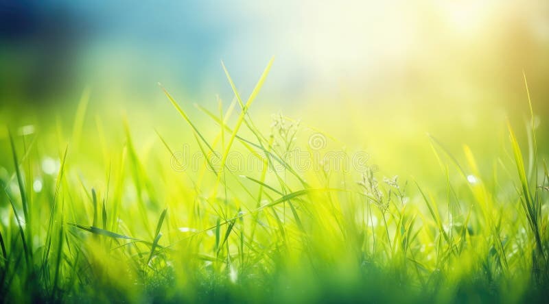 Spring and Summer Background and Sun Flare Stock Illustration ...