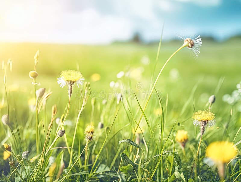 Spring Summer Blurred Natural Background. Stock Photo - Image of ...