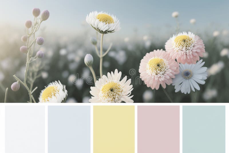 Spring Summer Color Bright Palette Created with Ai Generative ...