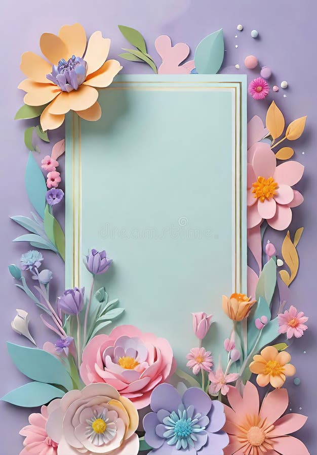 Spring and Summer Flowers Theme for Invitation, Greeting Card and ...