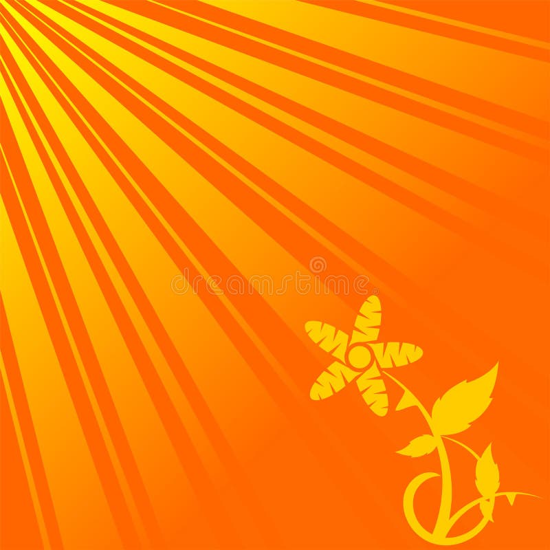 Spring sun stock vector. Illustration of flourishes, yellow - 4820424