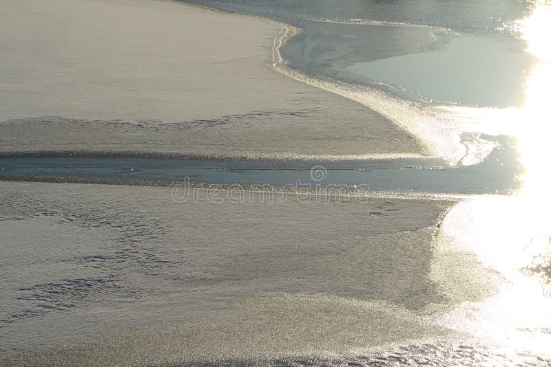 The Spring Sun Melt the Ice on the River Stock Image - Image of cracked ...