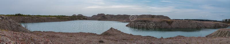 Submerged mine at spring stock photo. Image of cloud - 117246416