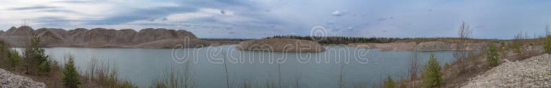 Submerged mine at spring stock photo. Image of quarry - 117905802