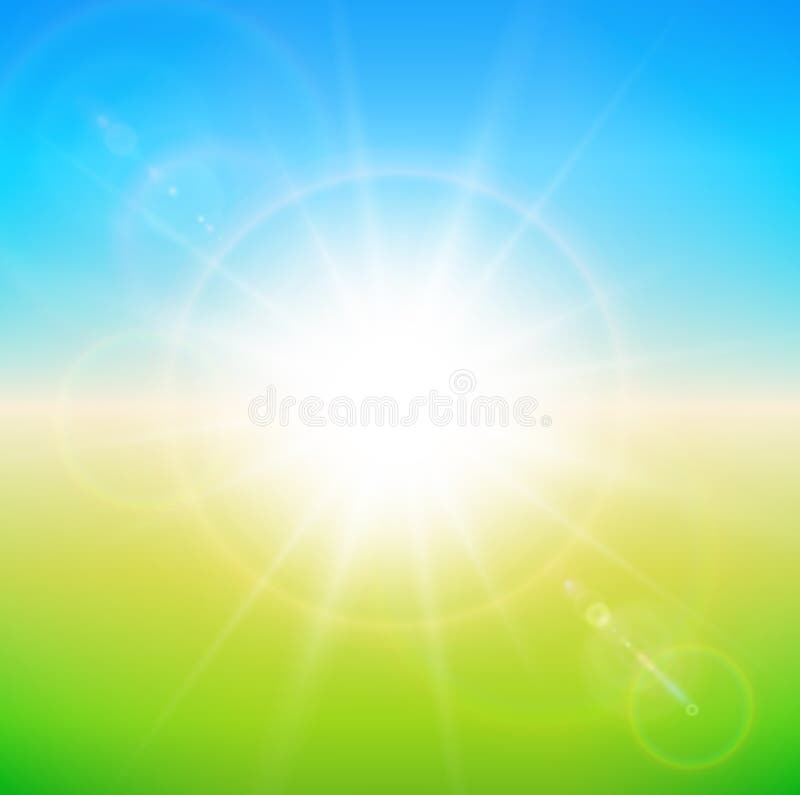 Spring sunny background stock vector. Illustration of flare - 37901802