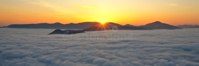 Spring sunrise stock image. Image of bright, investment - 2397137