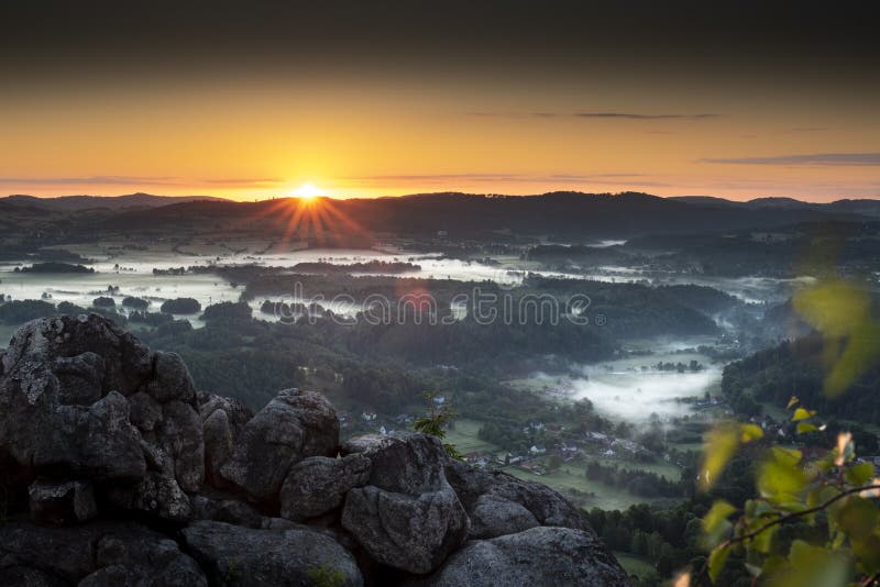 Sunrise on Sokolik stock photo. Image of sunset, rock - 257740072