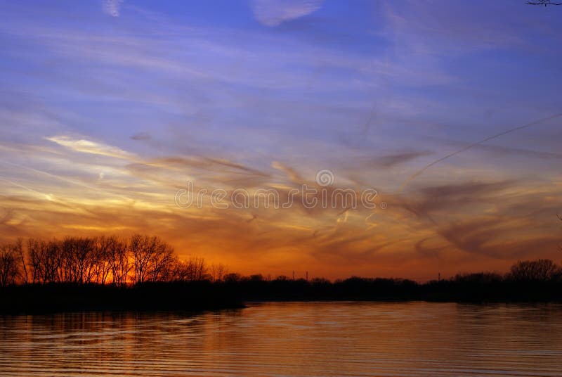 Spring Sunset stock image. Image of spring, magical, sunset - 13469473