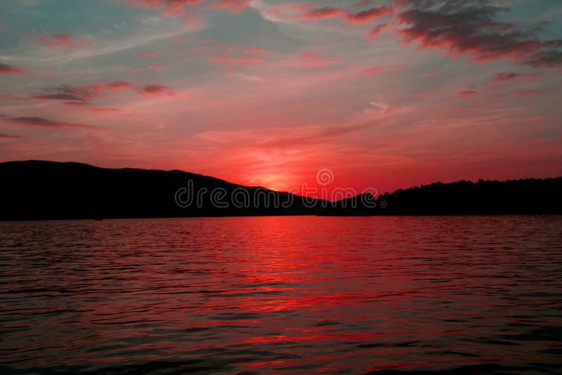 Arizona sunset stock image. Image of thorn, silhouette - 919535
