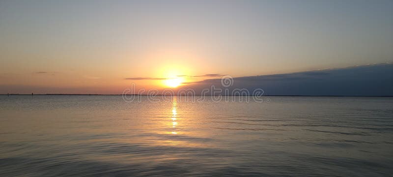 Spring Sunset with a Storm Coming Across the Ocean in South West ...